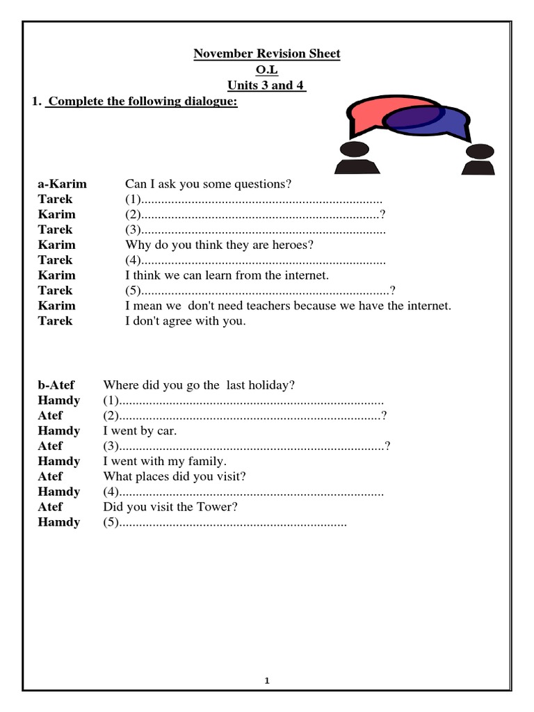 Revision OL Prep 2 Units 3 - 4 | PDF | Foreign Language Studies