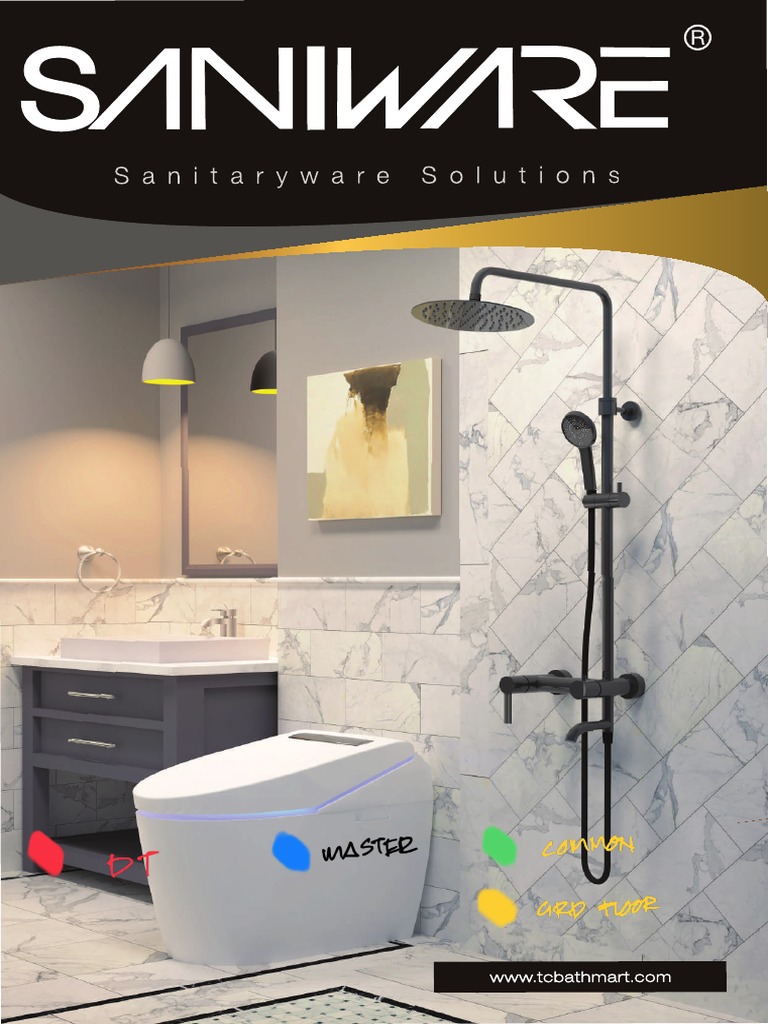 Saniware Catalogue | PDF | Tap (Valve) | Hydrology