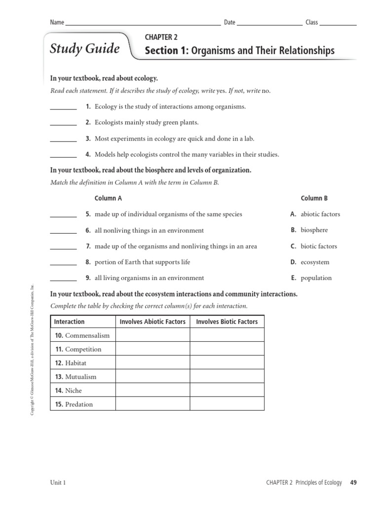 Ch.2.3 WS | PDF | Ecology | Ecosystem Ch.2.3 WS | PDF | Ecology | Ecosystem