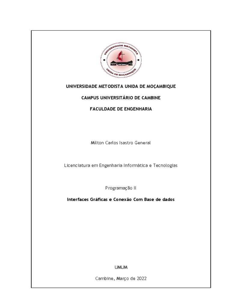 Interfaces Gráficas And Coneccao Com Base De Dados Pdf Python Linguagem De Programação