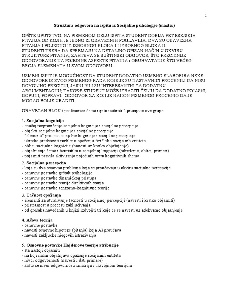 Ispitna Pitanja | PDF