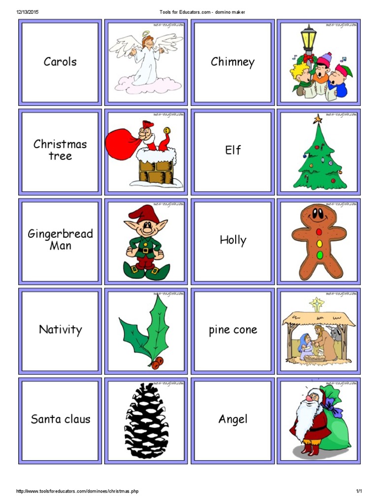 Christmas Dominoes | PDF