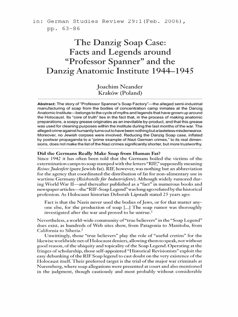 2006 Neander Danzig Soap Case GSR | PDF