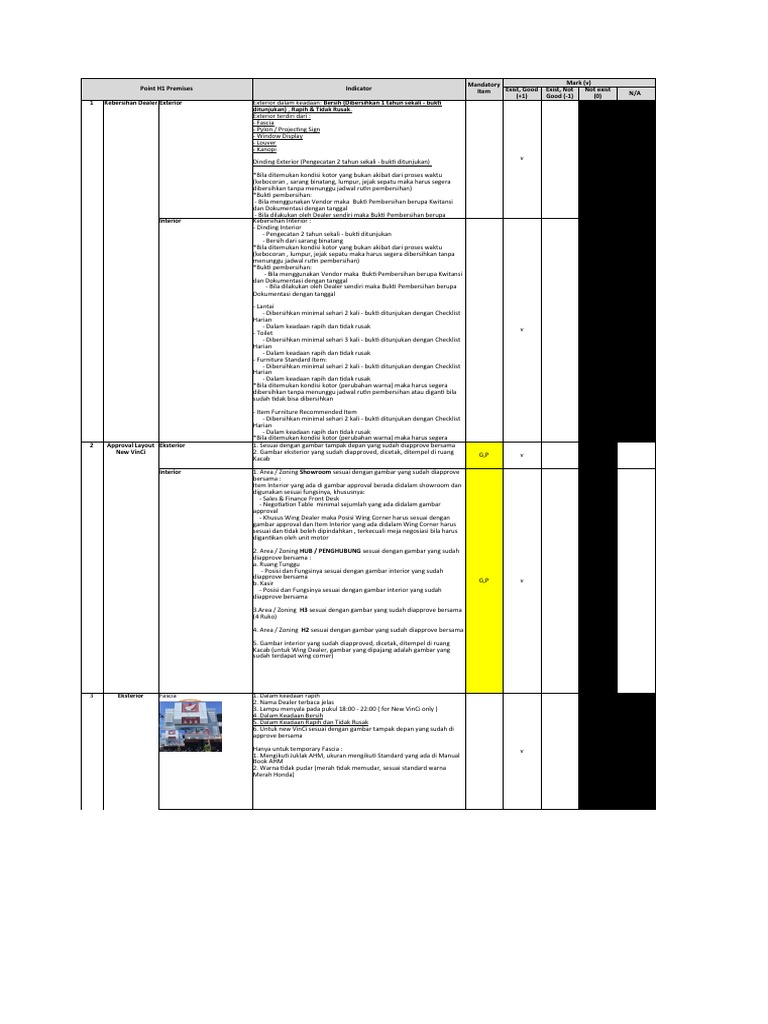 Checklist NOS - Regular H123 CEDA | PDF