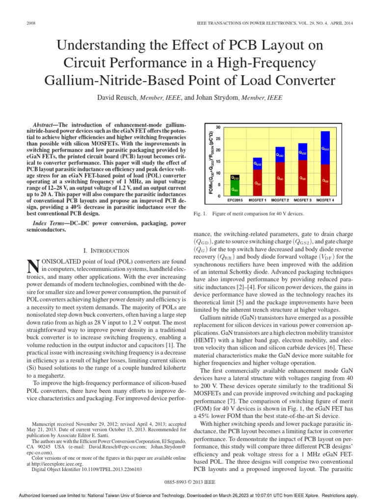 Understanding The Effect of PCB Layout On Circuit Performance in A High ...