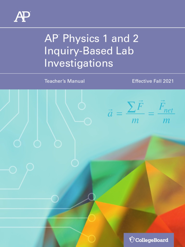 AP Physics Inquiry Based Lab Manual | PDF | Inquiry Based Learning ...