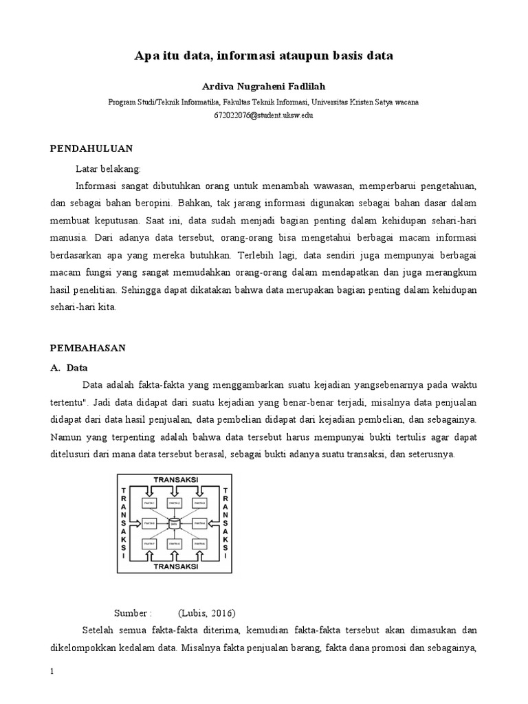 Sistem Basis Data Dan Elemen Penyusunnya | PDF | Komputer