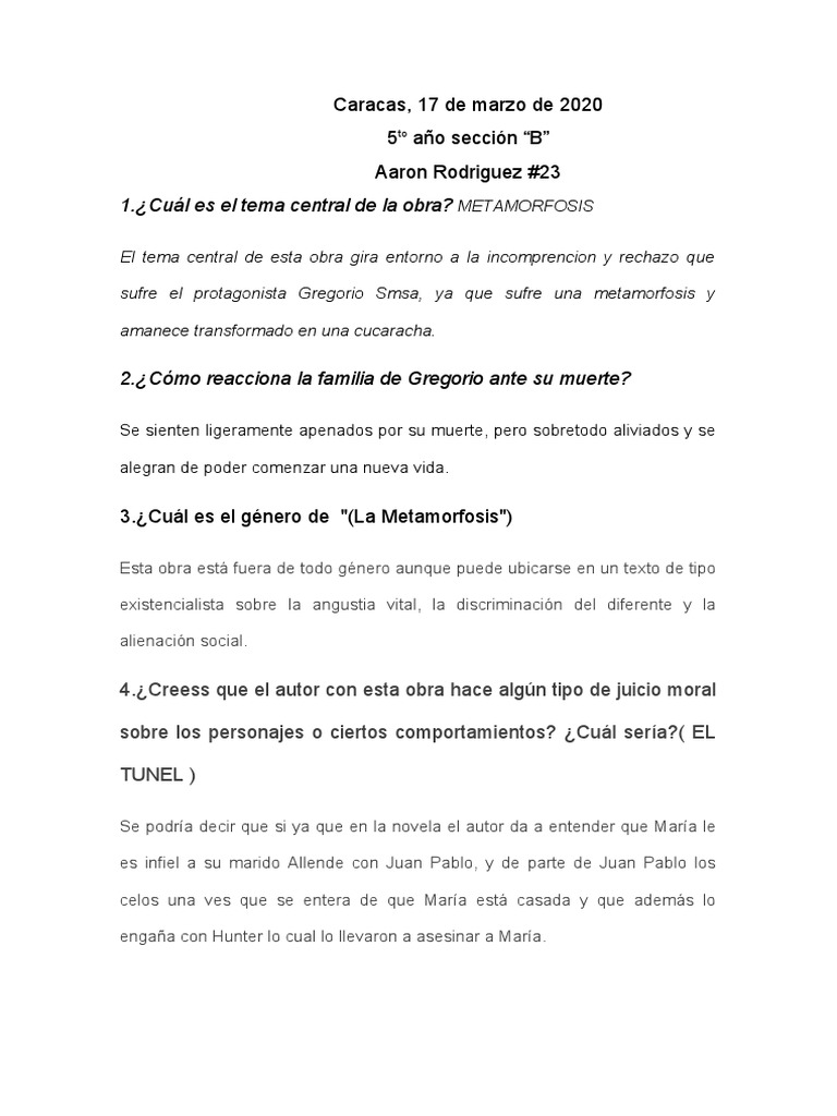 Examen de Castellano | PDF | Los Miserables