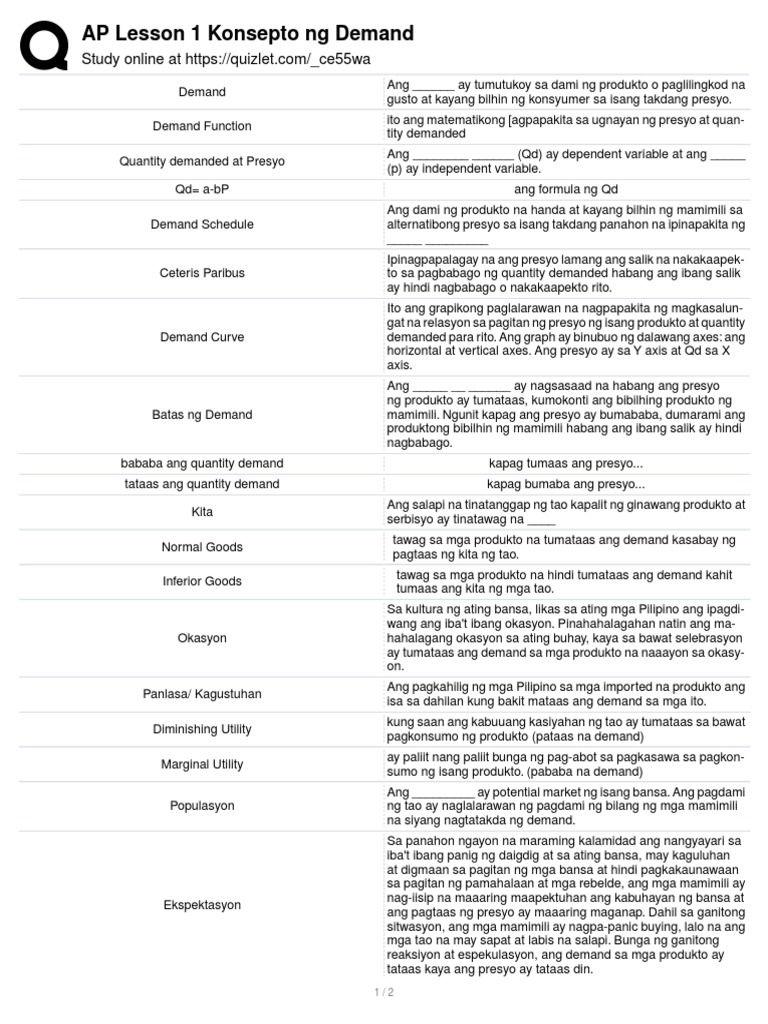 Demand Pdf