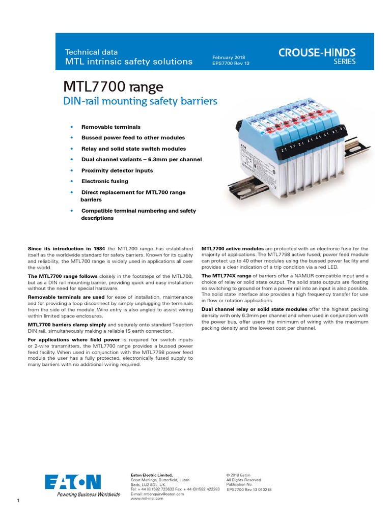Datasheet 1011 mtl7706+ | Download Free PDF | Power Supply | Relay