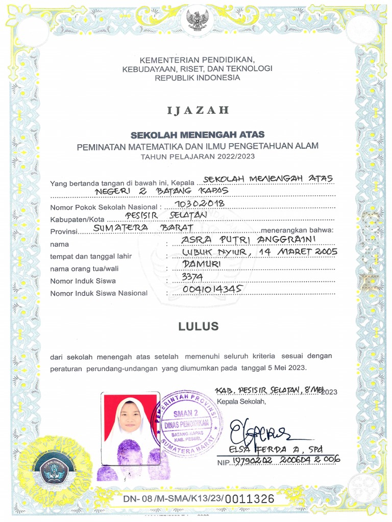 Asra Putri Anggraini | PDF Asra Putri Anggraini | PDF