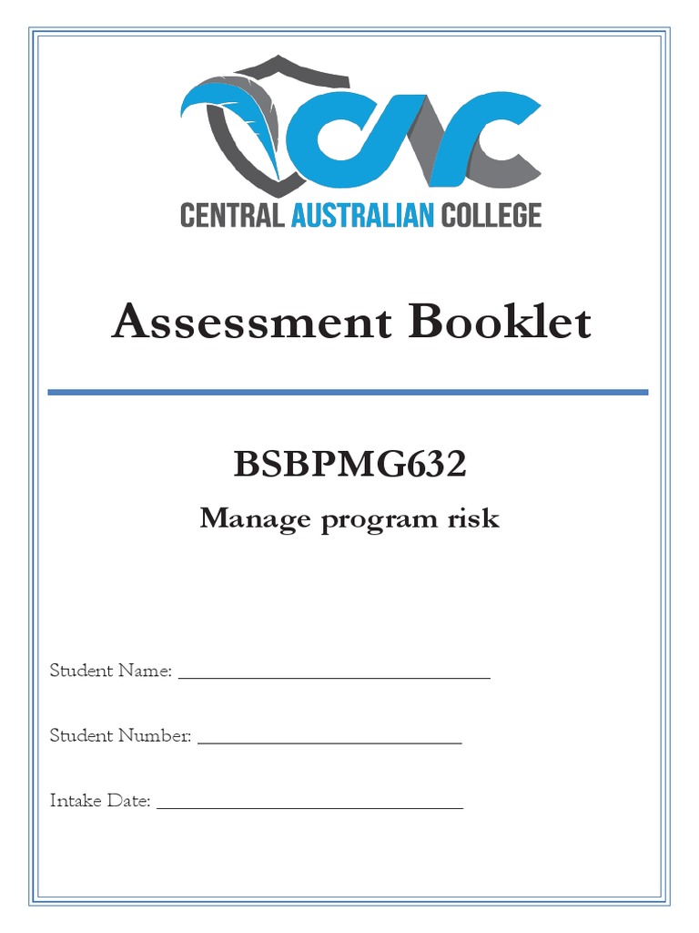 BSBPMG632 - CAC Assessment Booklet | PDF