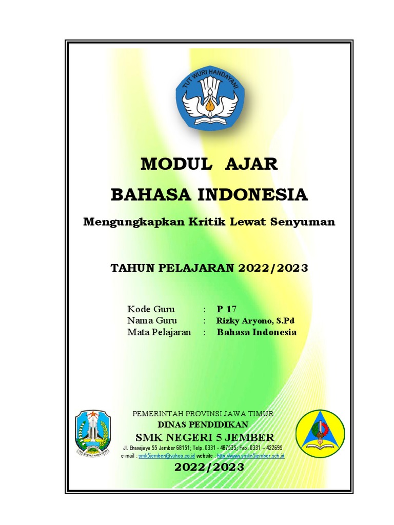 Modul Ajar Kls X Anekdot | PDF