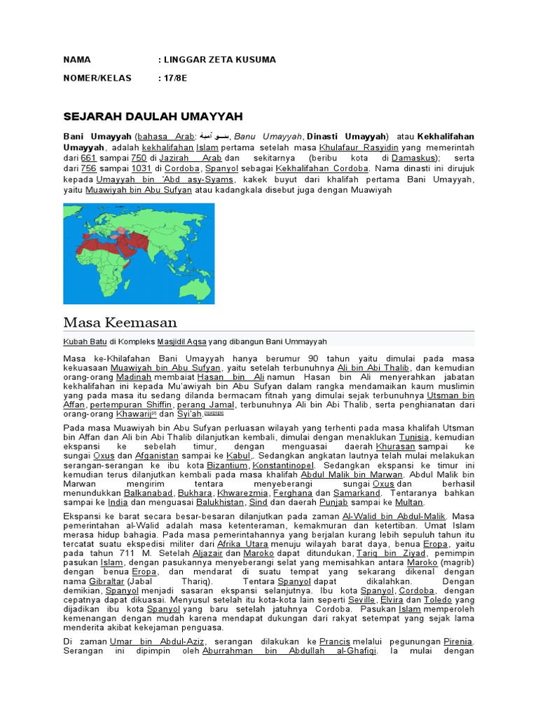 Bani Umayah Dan Peta | PDF | Sejarah