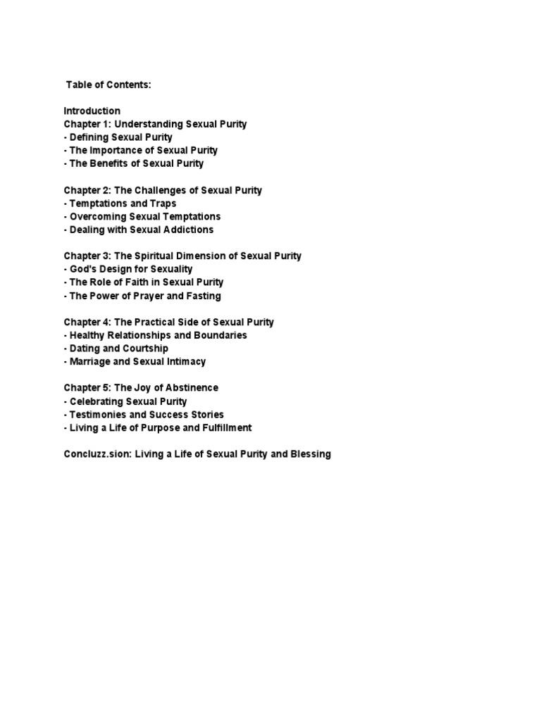 The Blessedness Of Sexual Purity Pdf Chastity God 7922