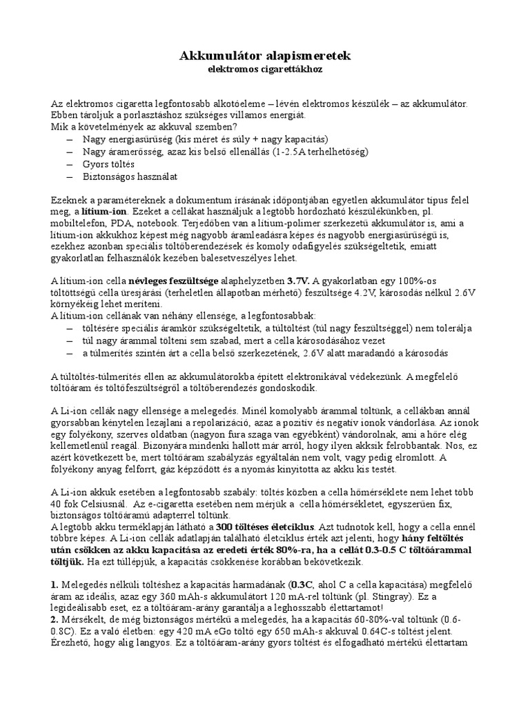 Battery | PDF