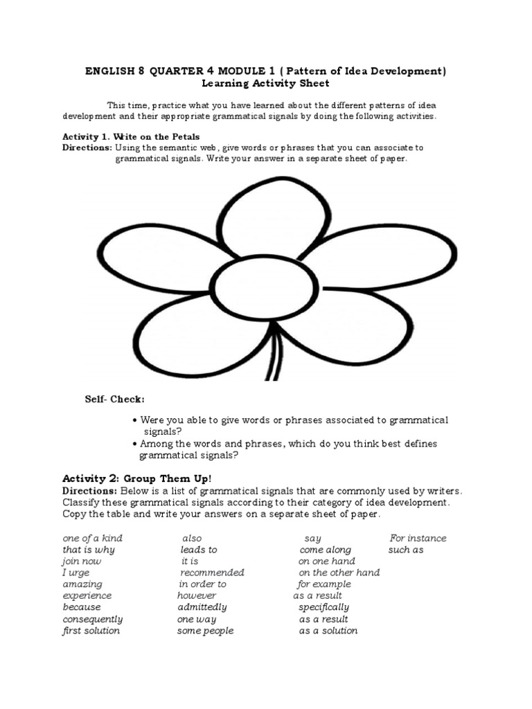 English 8 Quarter 4 Module 1 Las 2 | PDF