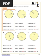 MH-CET MBA Geometry Formulae | PDF | Area | Circle