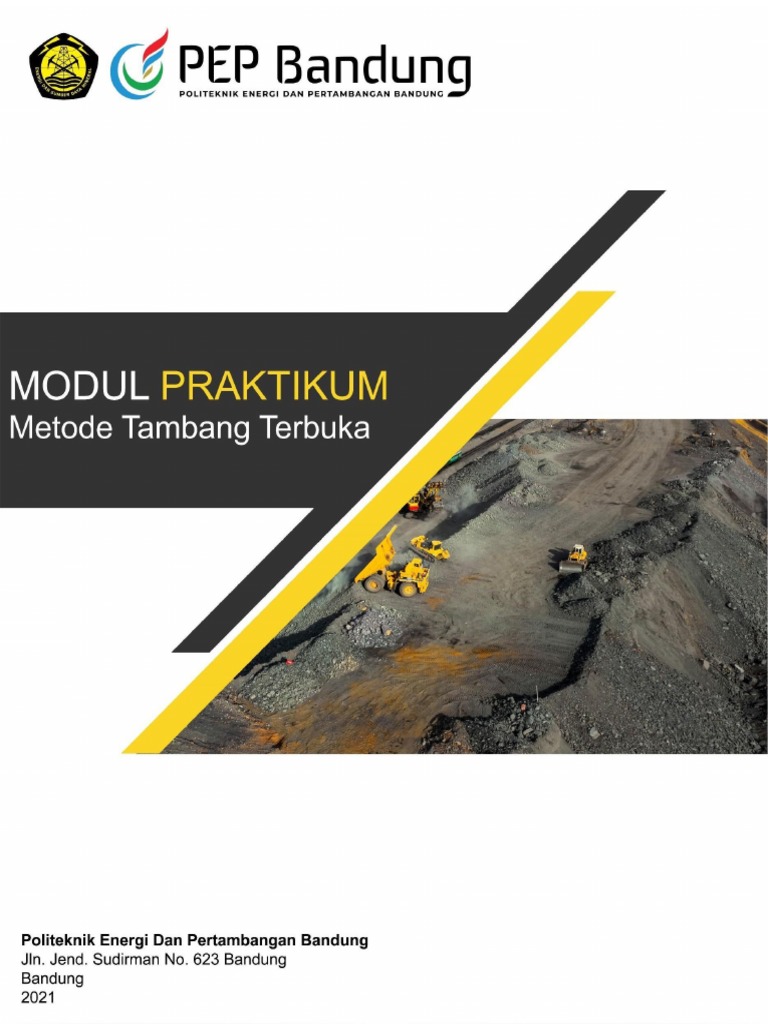 Modul Praktikum Metode Tambang Terbuka | PDF | Komputer