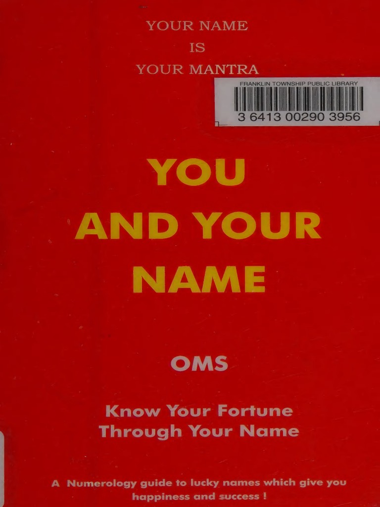 You and Your Name (Know Your Fortune Through Your Name) 2005 | PDF ...
