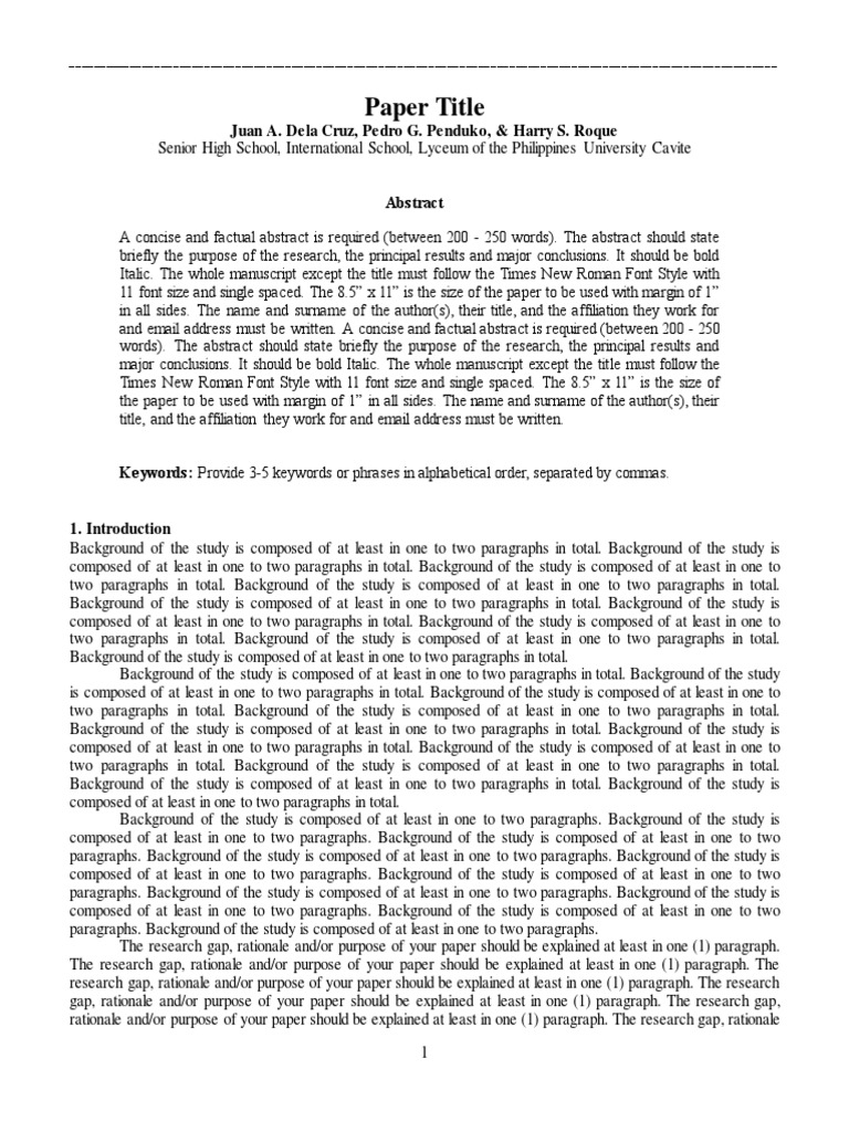 Imrad Format | PDF | Thesis | Questionnaire Imrad Format | PDF | Thesis | Questionnaire