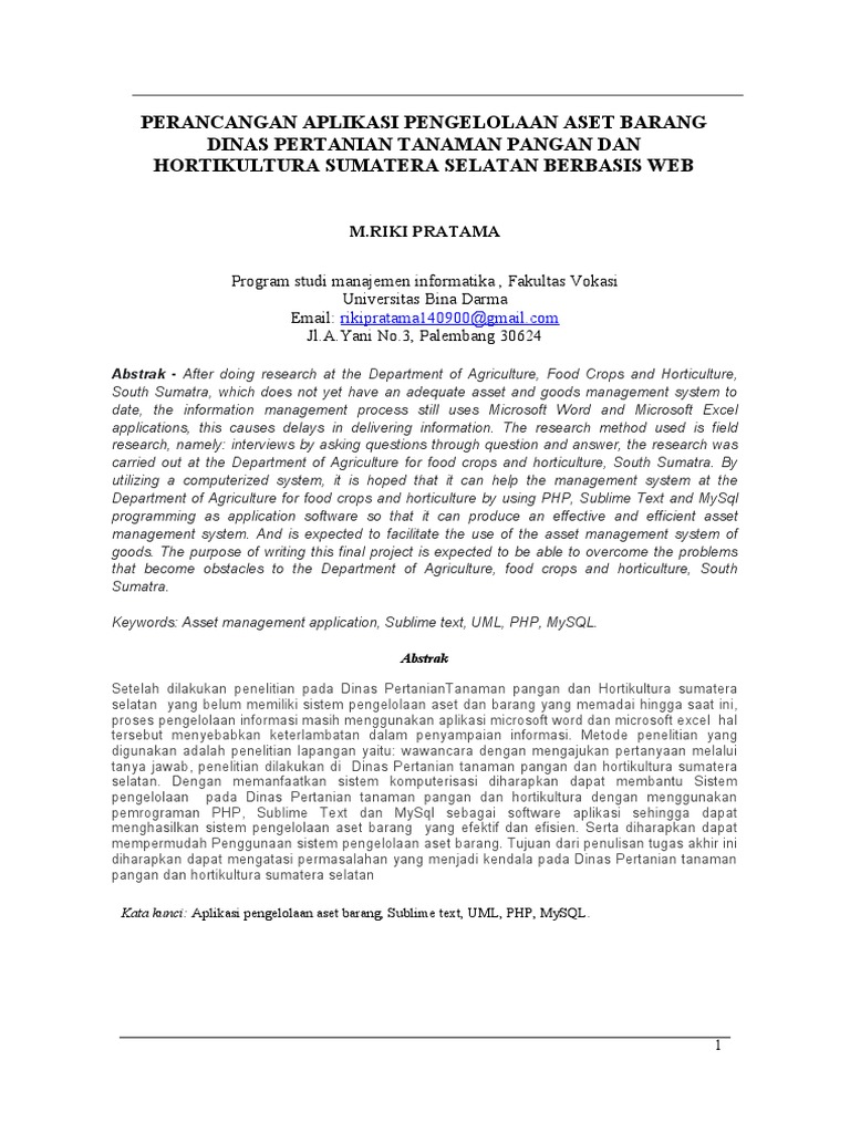 Jurnal Contoh TA Kating | PDF | Bisnis | Komputer