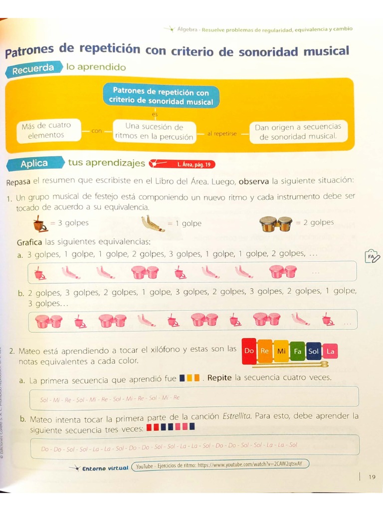 Corefo (Álgebra) - 4to Primaria | PDF