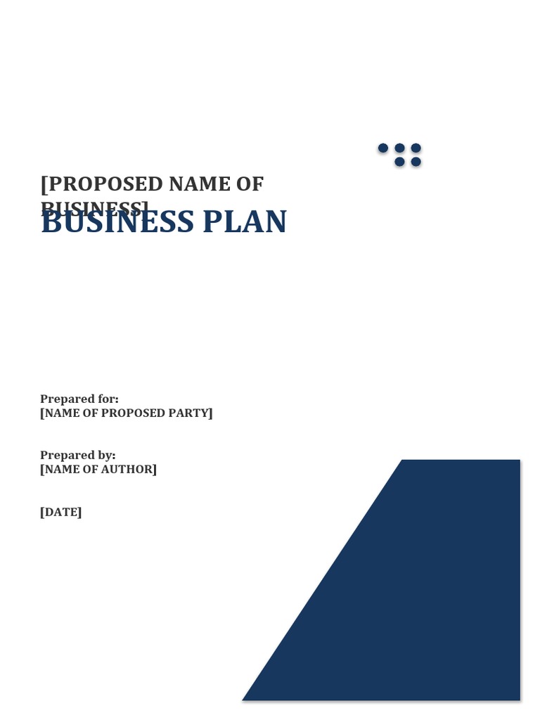 Business Plan Template | PDF