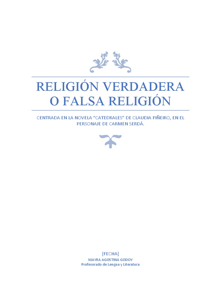 Religión Verdadera o Falsa Religión | PDF