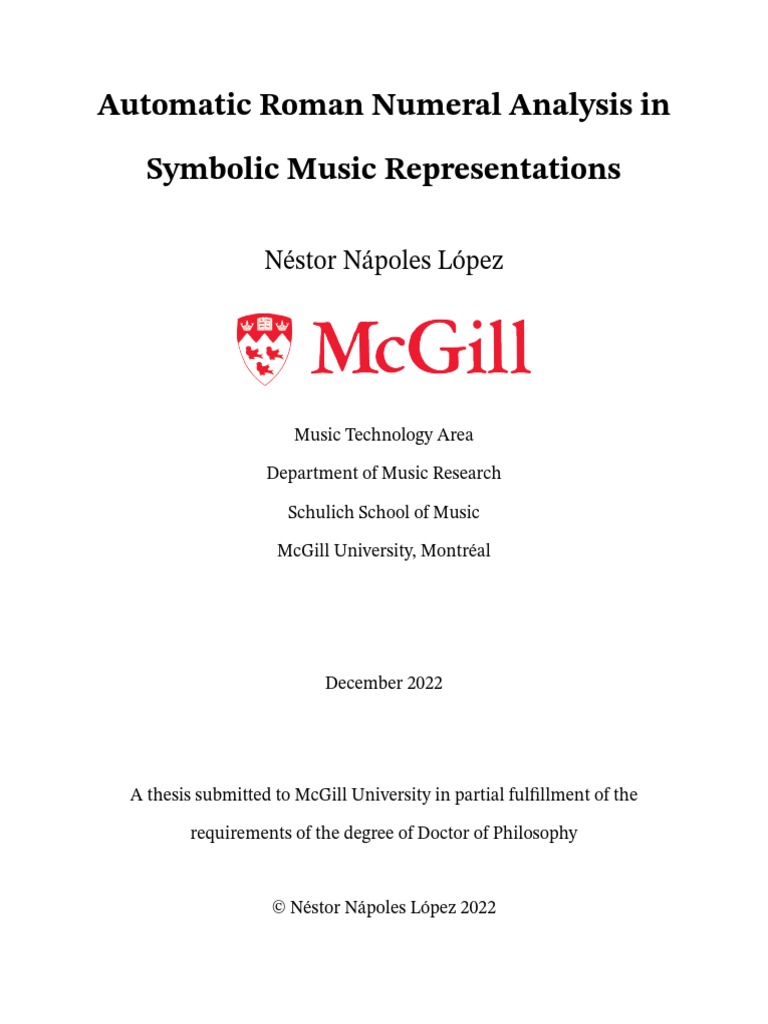 Automatic Roman Numeral Analysis | PDF | Chord (Music) | Minor Scale