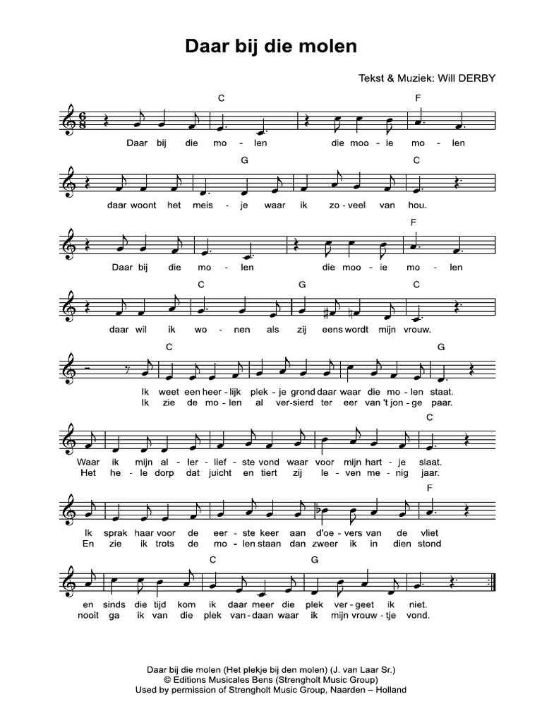 Daar Bij Die Molen C | PDF