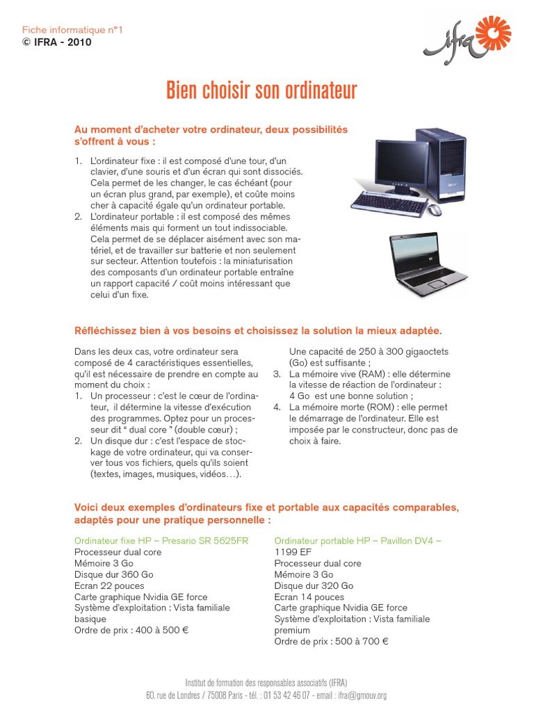 Fiche 08 - Fiches Informatiques | PDF | Bouton (informatique) | Imprimante (Informatique)