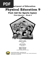 PE11 Q4 Module4a Weeks1and2 | PDF | Knee | Concussion