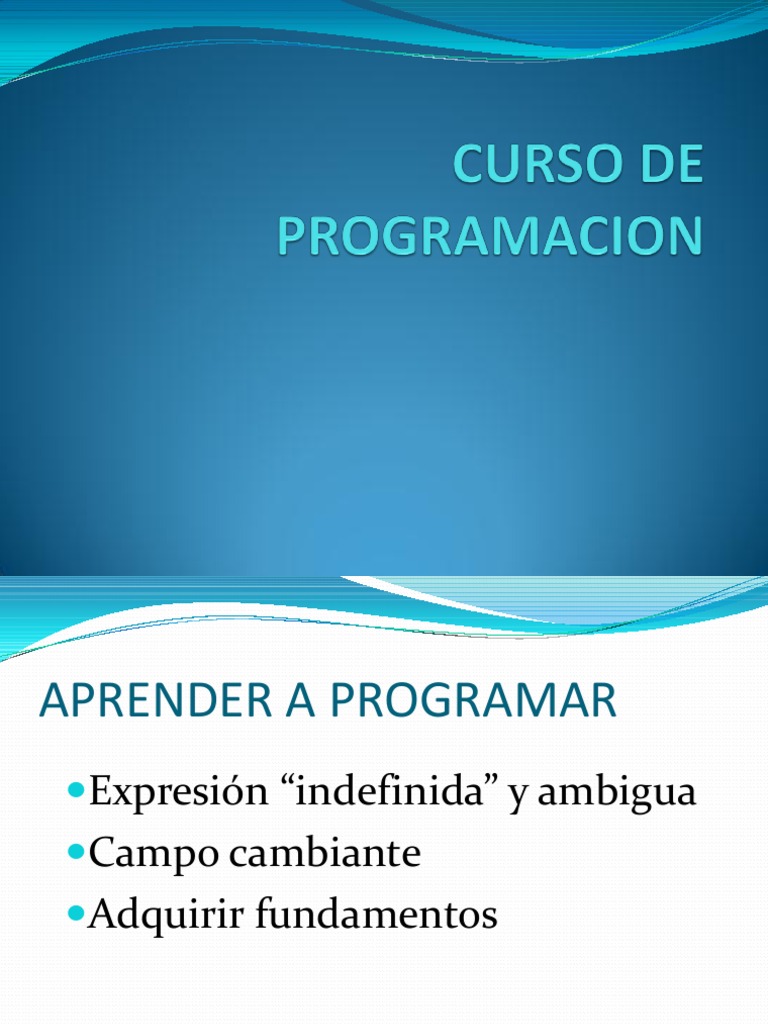 Unidad 0 - Aprender A Programar | PDF | Básico | Programación de computadoras