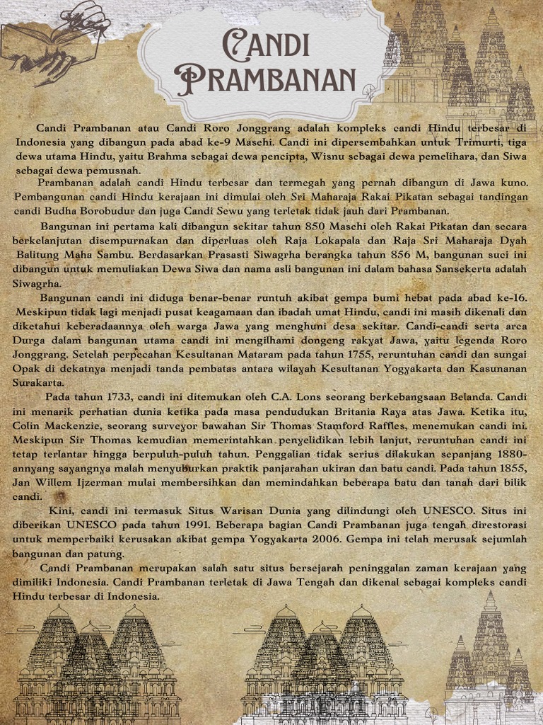 Teks Candi Prambanan | PDF