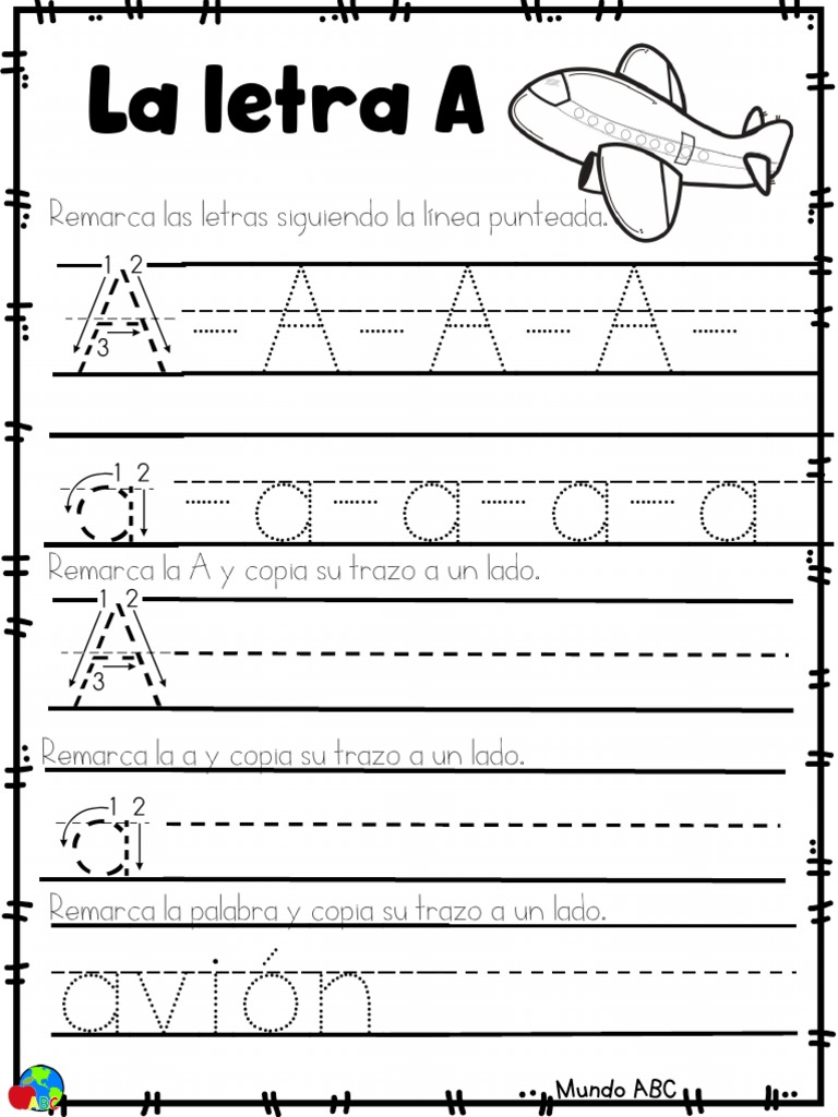 Actividades para remarcar letras A a U | PDF | Caso de carta | Ortografía