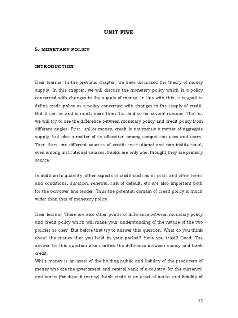 Monetary Economics Module II | PDF | Monetary Policy | Inflation