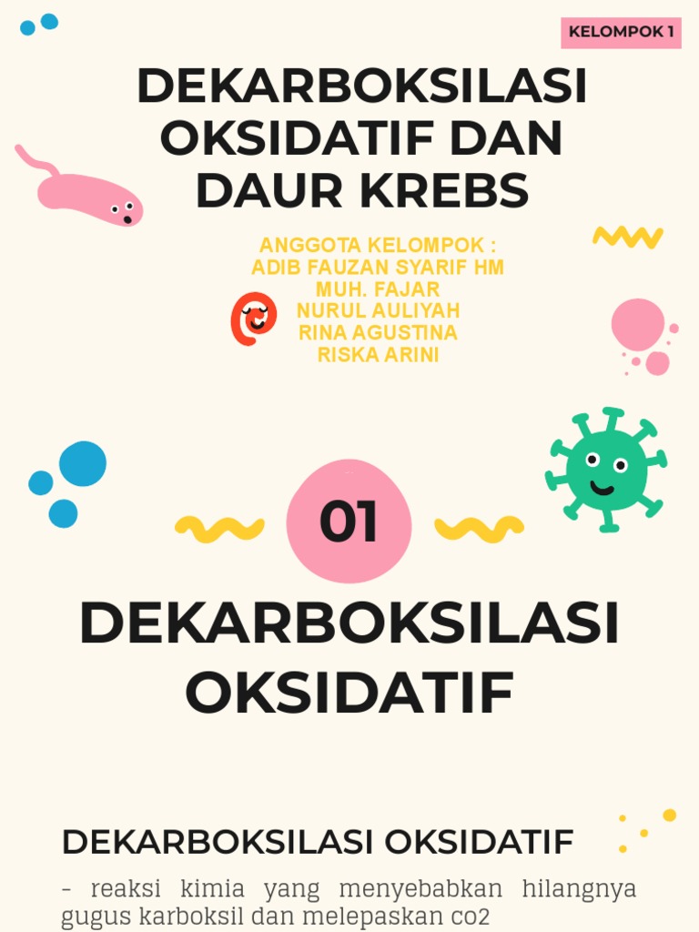 Dekarboksilasi Oksidatif Dan Siklus Krebs | PDF