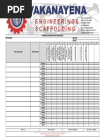 Scaffolding Handover Certificate | PDF | Scaffolding | Crane (Machine)