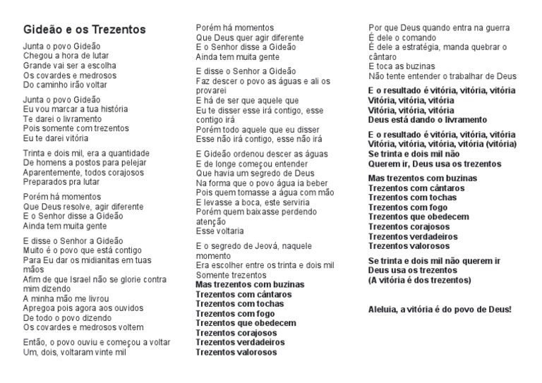 Gideão e os Trezentos | PDF | Deus