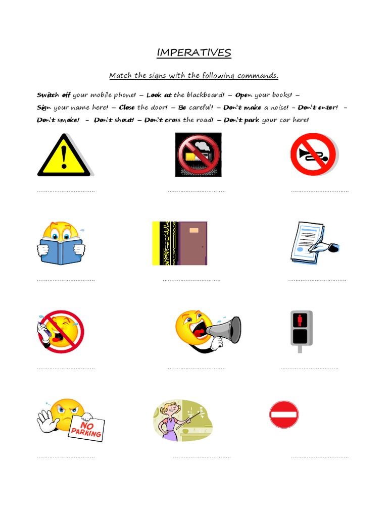 Imperatives Commands Games 40600 | PDF