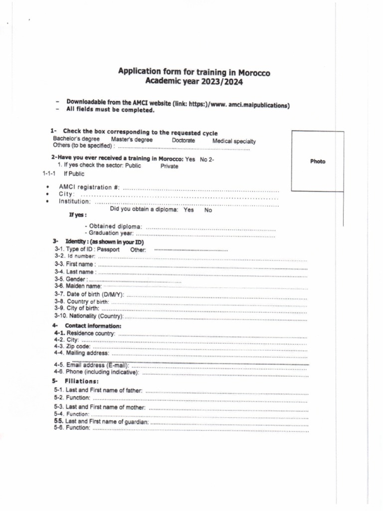 2023 2024 Application Form | PDF