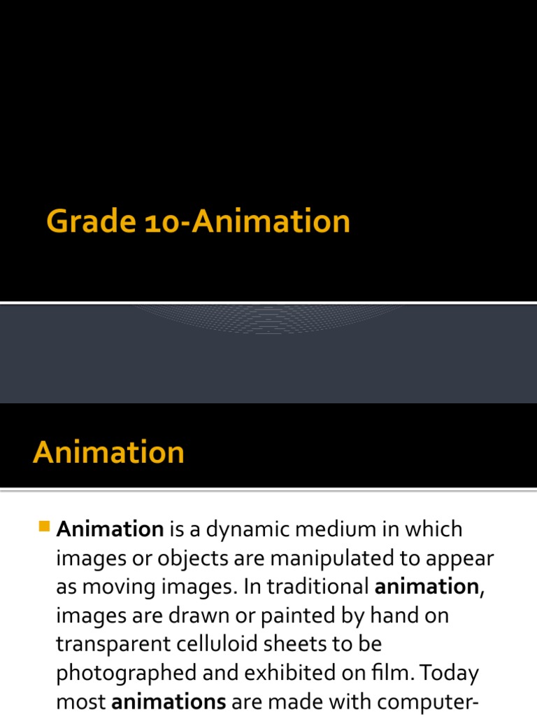 5 Types of Animation | PDF | Games & Activities