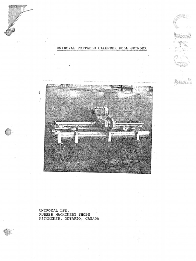 Roll Grinding Machine | PDF