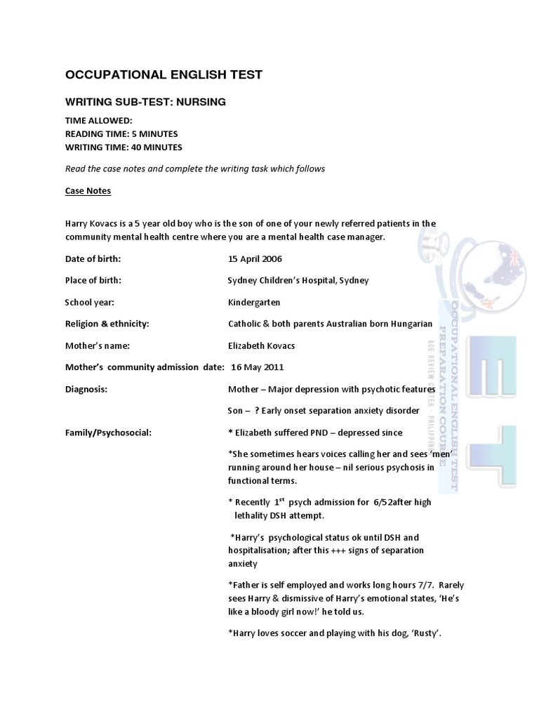 4 Harry Kavacs Class Task | PDF | Mental Health | Mental Disorder