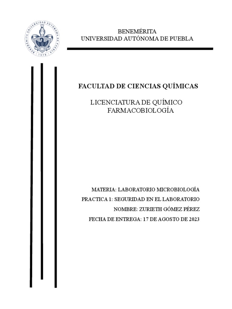 Reporte 1 Lab Micro | PDF | Laboratorios