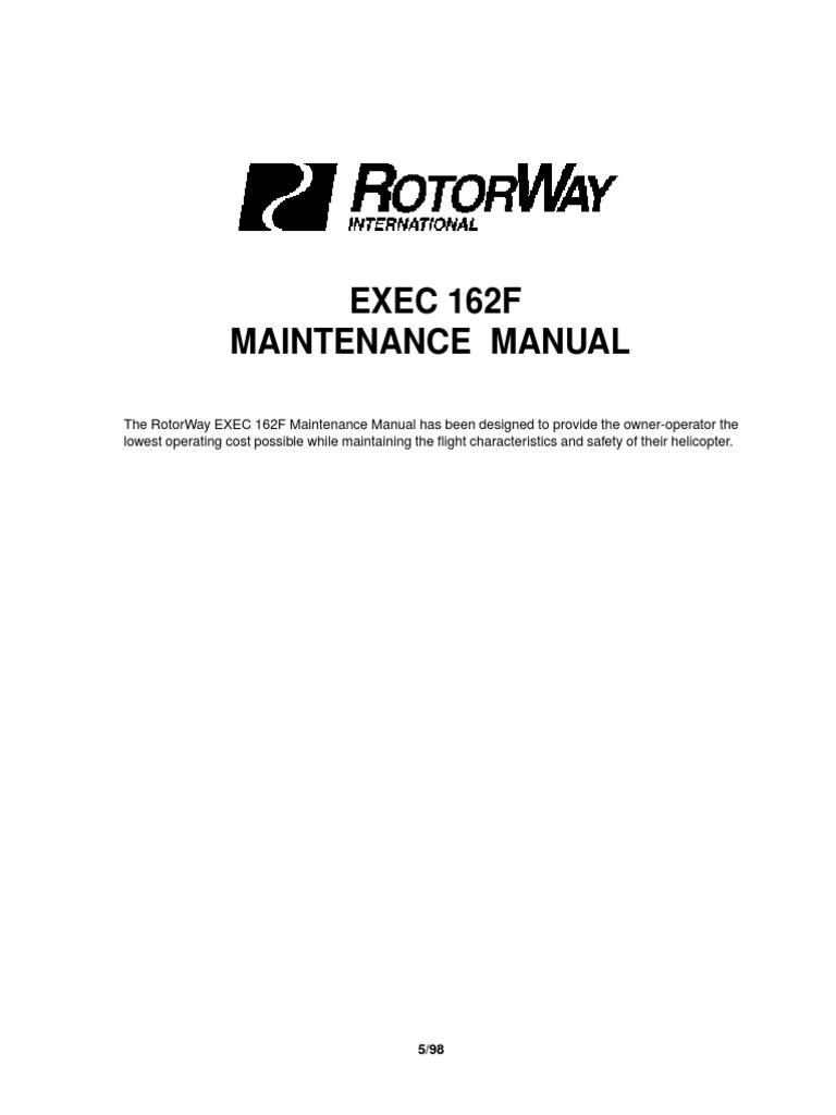 Exec 162F Helicopter Maintenance Manual | PDF | Belt (Mechanical ...