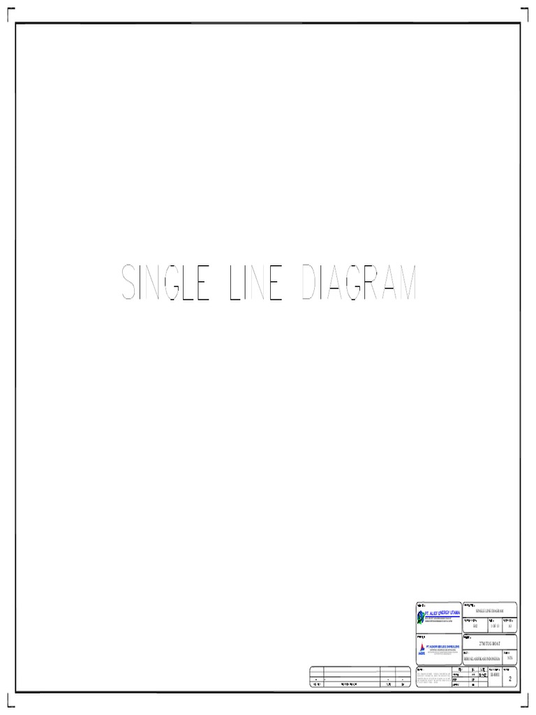 SINGLE LINE DIAGRAM (H-8001) Rev 2 | PDF | Ships | Manufactured Goods