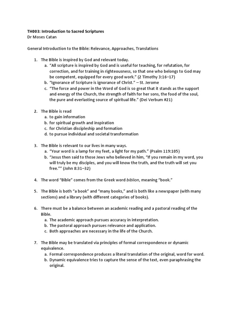 Introduction to Bible Studies | PDF | Bible | Logos (Christianity)