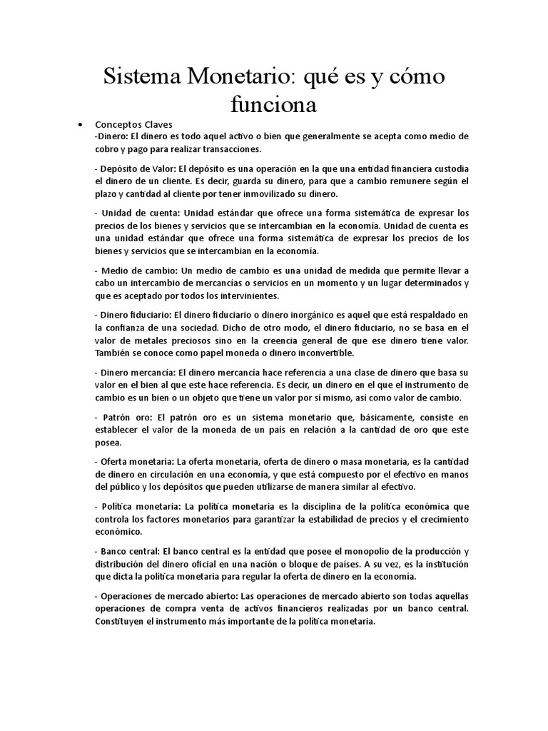 Cap4 Sistema Monetario - N Gregory Mankiw | PDF | Dinero | Oferta de dinero